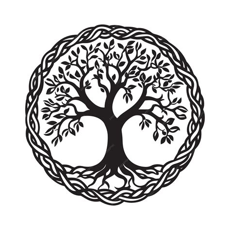 Celtic Tree Of Life Clip Art Celtic Tree Silhouette A Rowan Of Dromore