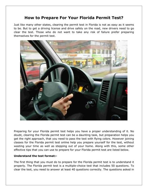 Ppt How To Prepare For Your Florida Permit Test Powerpoint