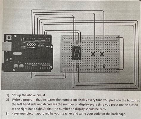 Solved Set Up The Above Circuit Write A Program That Chegg