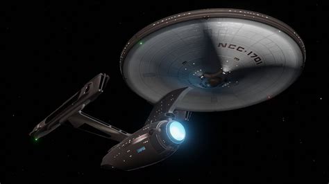 3d Model Refit Constitution Class Uss Enterprise Vr Ar Low Poly