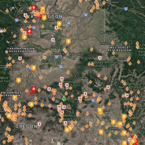 Us Wildfire Map Wildfire Forest Fire And Lightning Map For The