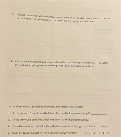 Calculation Using The Rydbergs Equation This Is An