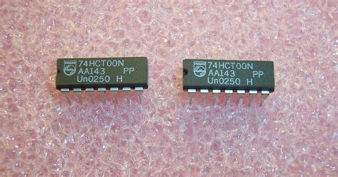 Qty 25 74hct00n Philips 14 Pin Dip Quad 2 Input Nand Gate Nos 1 Tube