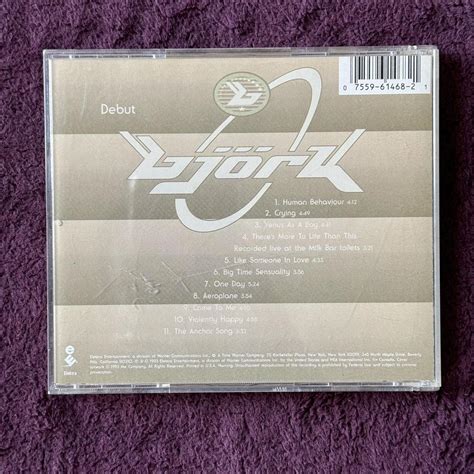 1993 Bjork ‘debut Album Cd With Booklet Booklet Depop