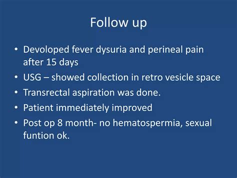 Laparoscopic Excision Of Left Seminal Vesicle Pptx
