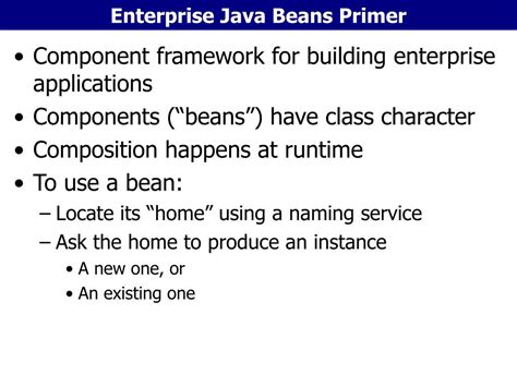 Ppt Using Runtime Information For Adapting Enterprise Java Beans