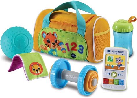 VTech My 1st Gym Kit Kids Toy, 3 песни для пения, 20 мелодий, 4 игрушки ...