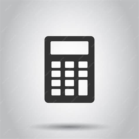 Premium Vector Calculator Icon In Flat Style Calculate Vector