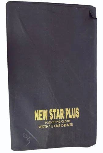 Black Pocketing Cloth Interlining Fabric For Cuff Collar And Waistband