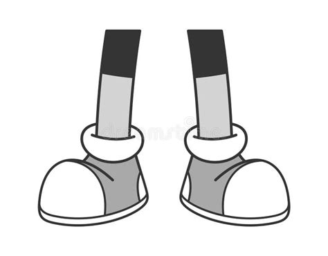 Cartoon Character Legs Retro Doodle Stock Vector Illustration Of Cute Groovy 364944791