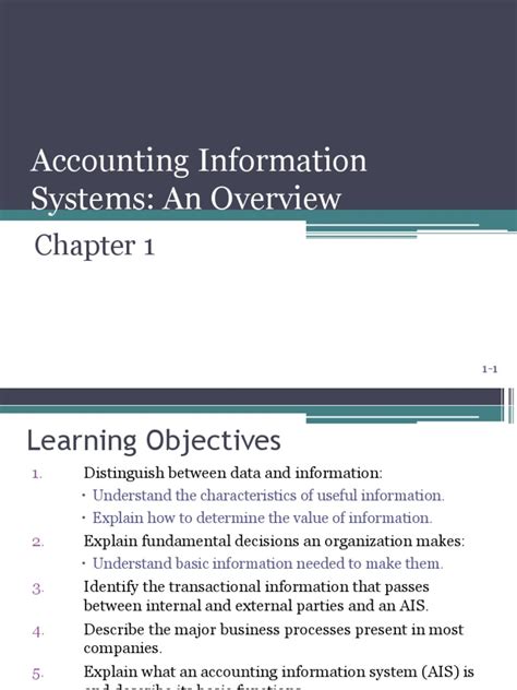 Chapter 1 - AIS Introduction - 22 | PDF | Accounts Payable | Information