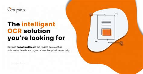 Onymos On Linkedin The Intelligent Ocr Solution Youre Looking For