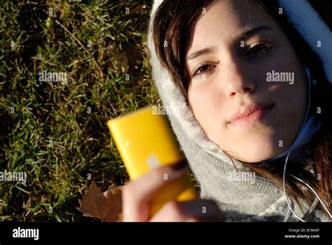 Mr Portrait Of A Cute And Sweet Spanish Teenager Girl Outdoors In A