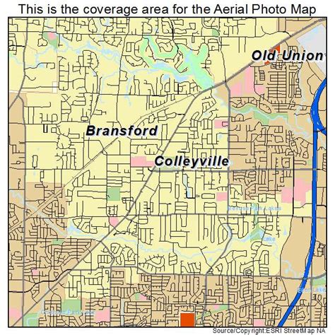 Aerial Photography Map Of Colleyville Tx Texas