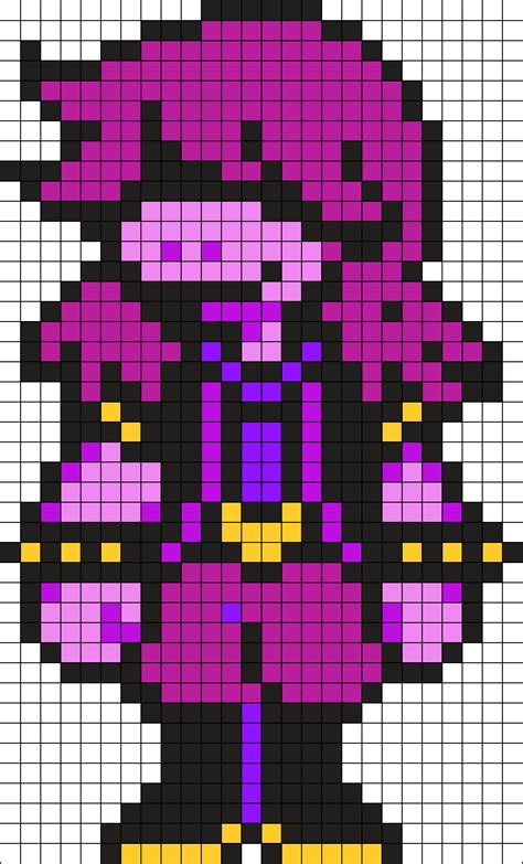 Susie Dark World Deltarune Perler Bead Pattern Bead Sprites