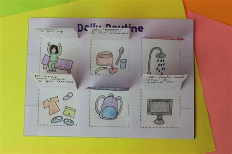 Esl Daily Routine Craft Activities Artofit