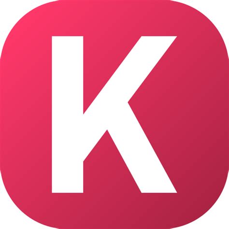 Letter K Generic Gradient Fill Icon