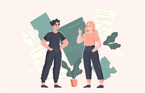 Professional Man Speaking And Sharing Experience Illustration Stock