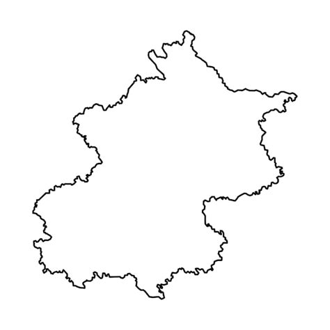 Premium Vector Beijing Or Peking Map Administrative Divisions Of