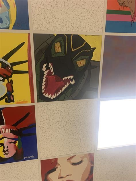 I Made A Reptile Celling Tile For School Rmortalkombat