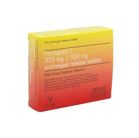 Ferrograd C Tablets 30 Tabs Adrian Dunne Pharmacy