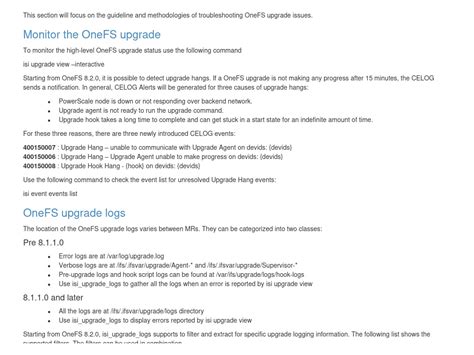 Onefs Upgrade Dell Powerscale Non Disruptive Upgrade Best Practices