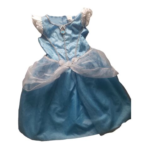 Disney Princess Blue Cinderella Ball Gown Dress Play Gem
