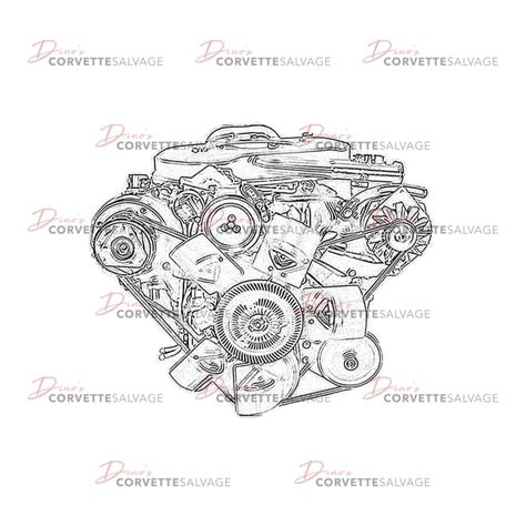 C3 C4 Used L83 Crossfire Injection Engine Assembly 1982 Or 1984 Dinos Corvette Salvage