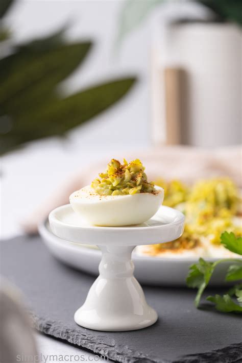 Avocado Deviled Eggs Recipe Simply Macros