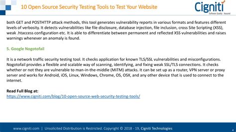 Ppt 10 Open Source Security Testing Tools To Test Your Website