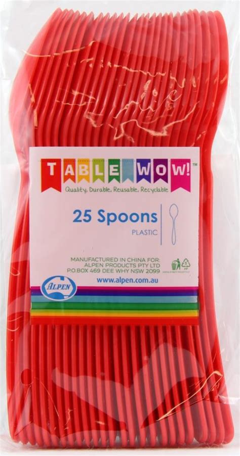 Red Spoon Pk20 Starlight Christmas And Party Superstore