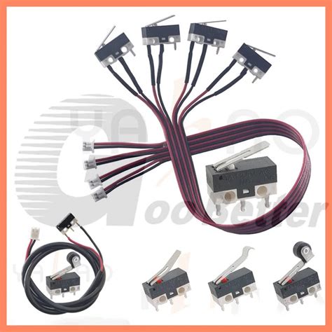 Mini Micro Limit Switch With Cable Wire Long Lever Snap Action Limit