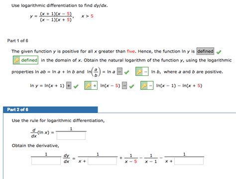 logarithmic differentiation calculator