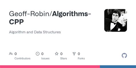 Github Geoff Robinalgorithms Cpp Algorithm And Data Structures · Github