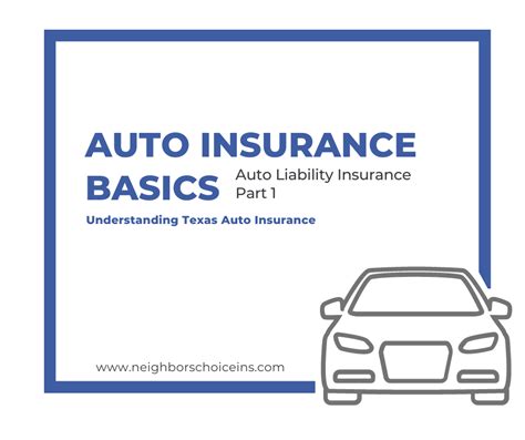 Auto Insurance 101 Understanding Your Texas Auto Liability Insurance