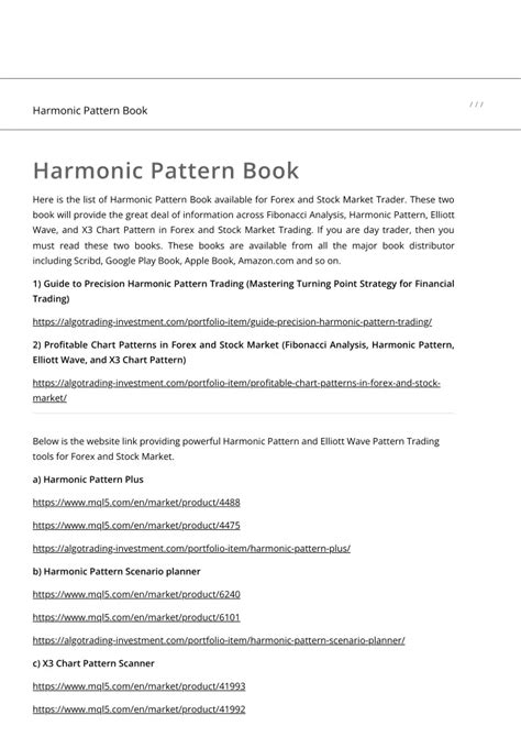 Ppt Harmonic Pattern Book Powerpoint Presentation Free Download Id