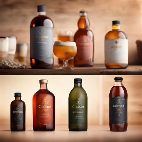 Premium Photo Creative Drinks Packaging Concept