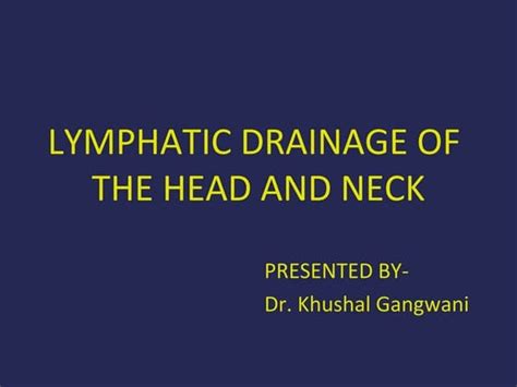Lymphatic Drainage Of Female Genital Tractpptx