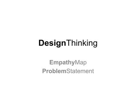 Empathy Map Ppt