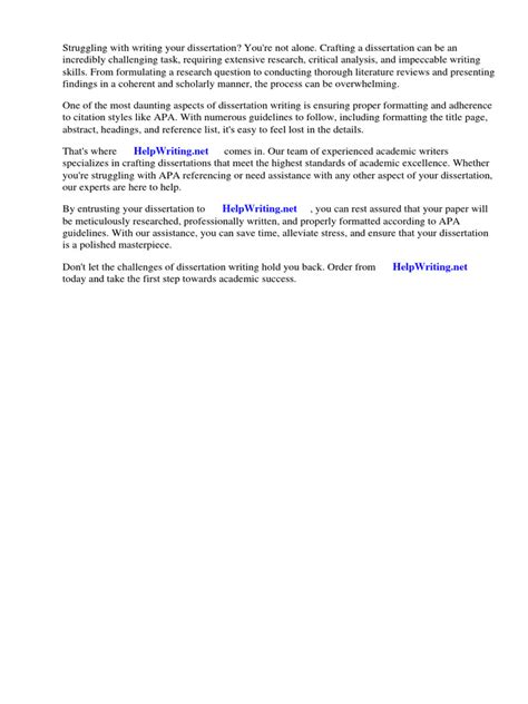 Apa Reference Dissertation Pdf Citation Thesis