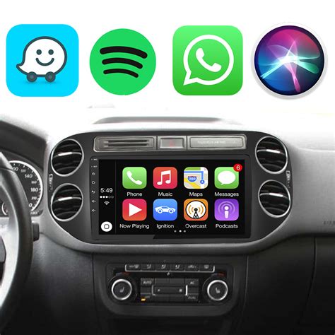 Kit Central Multimídia 9 Android 232gb Tiguan 2012 2017 Carplay Ecarshop