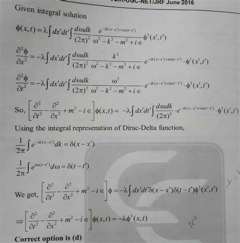 Csir Net June 16 Mathematical Methods