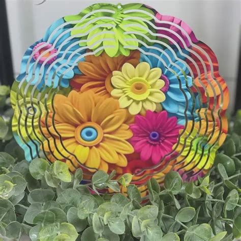 3d Rainbow Daisy Wind Spinner Store Az Flags Galore And More Store