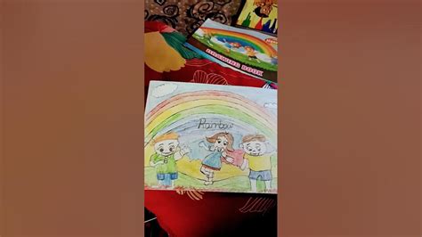 Easy Drowing Of Rainbow 🌈 Viralvideo Youtubeshorts Drowing Rainbow
