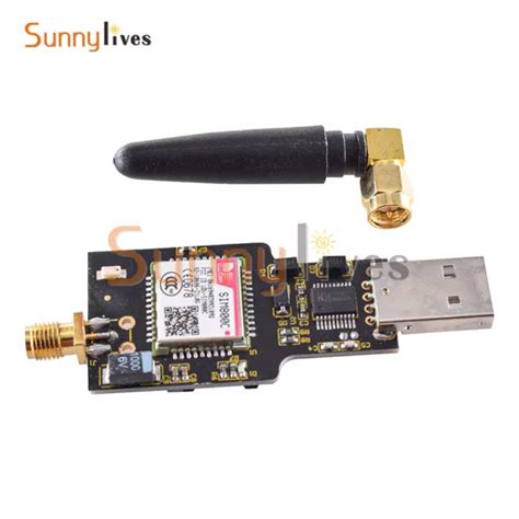 Usb To Gsm Module With Bluetooth Function Ch340t Sim800c Module 4 Bands