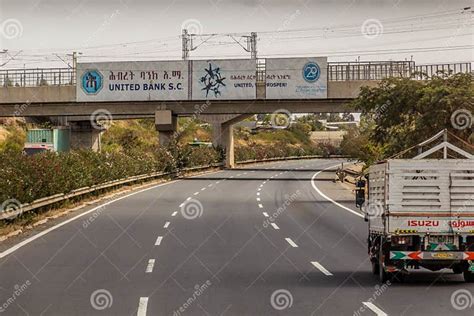 Ethiopia January 25 2020 Addis Ababadjibouti Railway Crossing