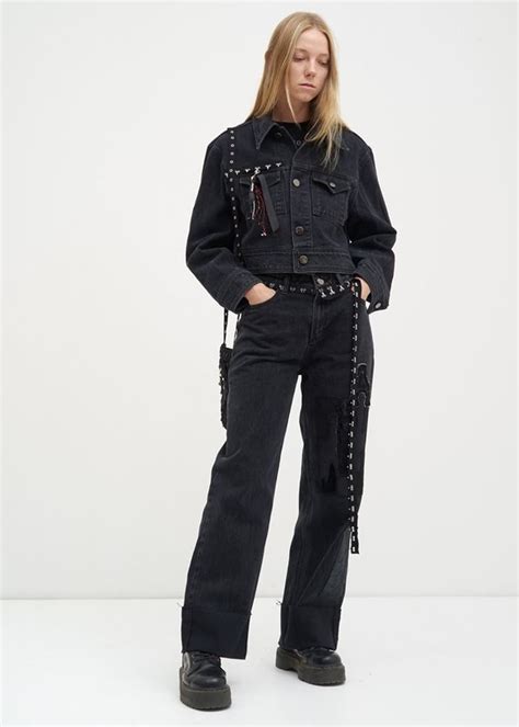 Grey Patchwork Denim 후루츠패밀리