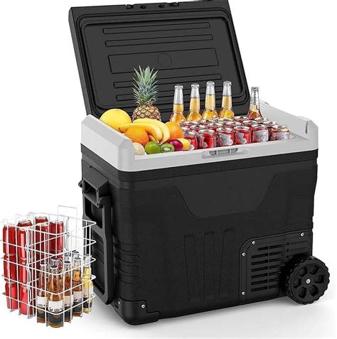 Wheeled Refrigerator 53 Quart 50l Car Refrigerator Rv Refrigerator