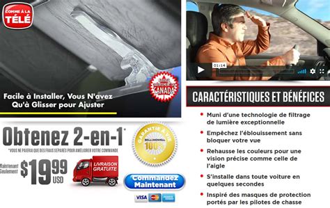 Pare Soleil Tac Visor De Bell And Howell Tv Ads Tube™