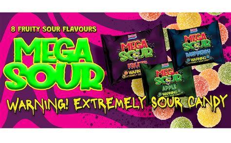 Barnetts Mega Sour Candy Cherry 454g Trendy Sweet Bags